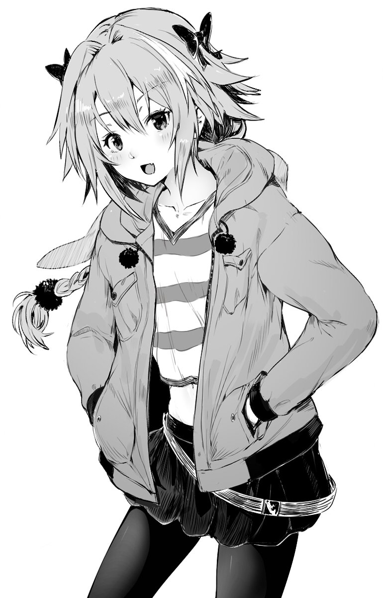 Safebooru - 1boy :d astolfo (fate) blush bow braid casual collarbone ...