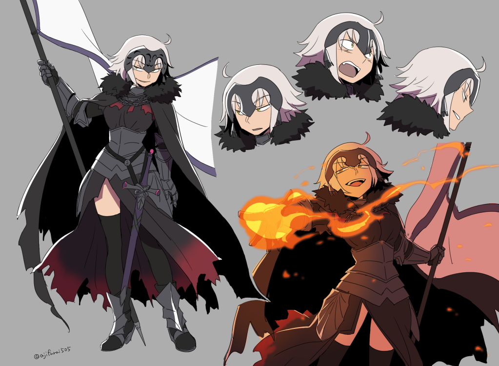 Safebooru - 1girl :d ahoge armor armored boots armored dress asaya minoru bangs black cape black ...