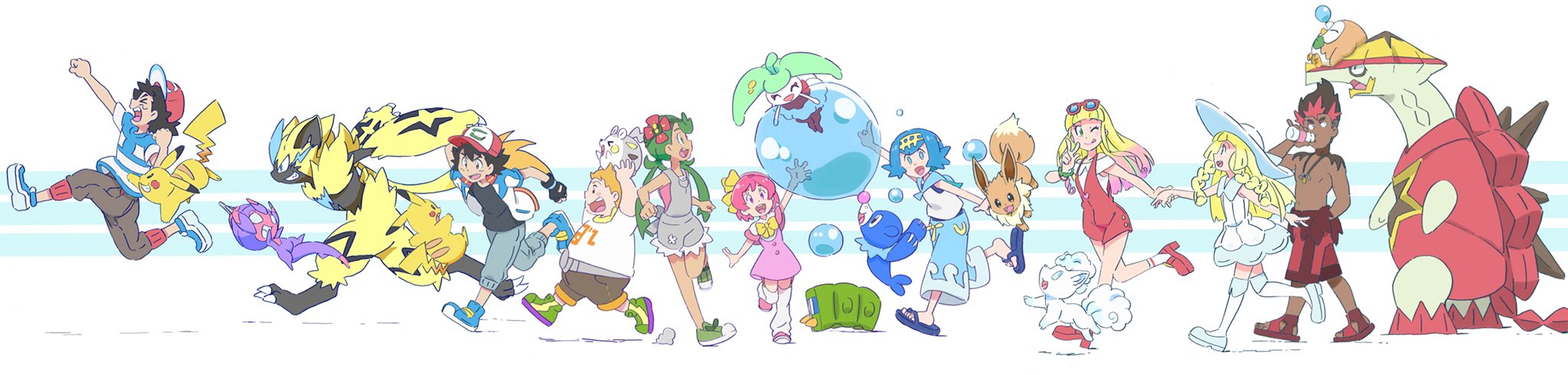 Safebooru - alolan vulpix charjabug eevee highres kaki (pokemon) lillie ...