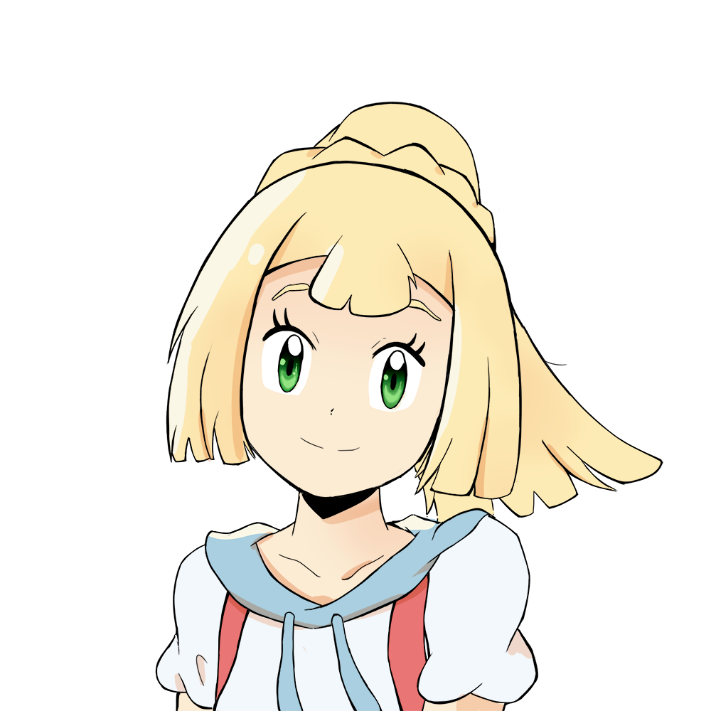 Safebooru - 1girl bangs blonde hair blunt bangs closed mouth collarbone eyebrows eyelashes green ...