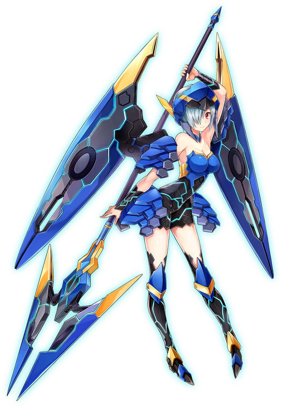 Safebooru - 1girl arm up armor armored boots armpits backless outfit bare shoulders black ...