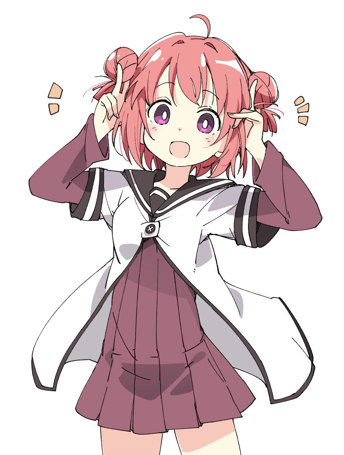 Safebooru 1girl D Ahoge Akaza Akari Blush Double Bun Ixy Long 0999