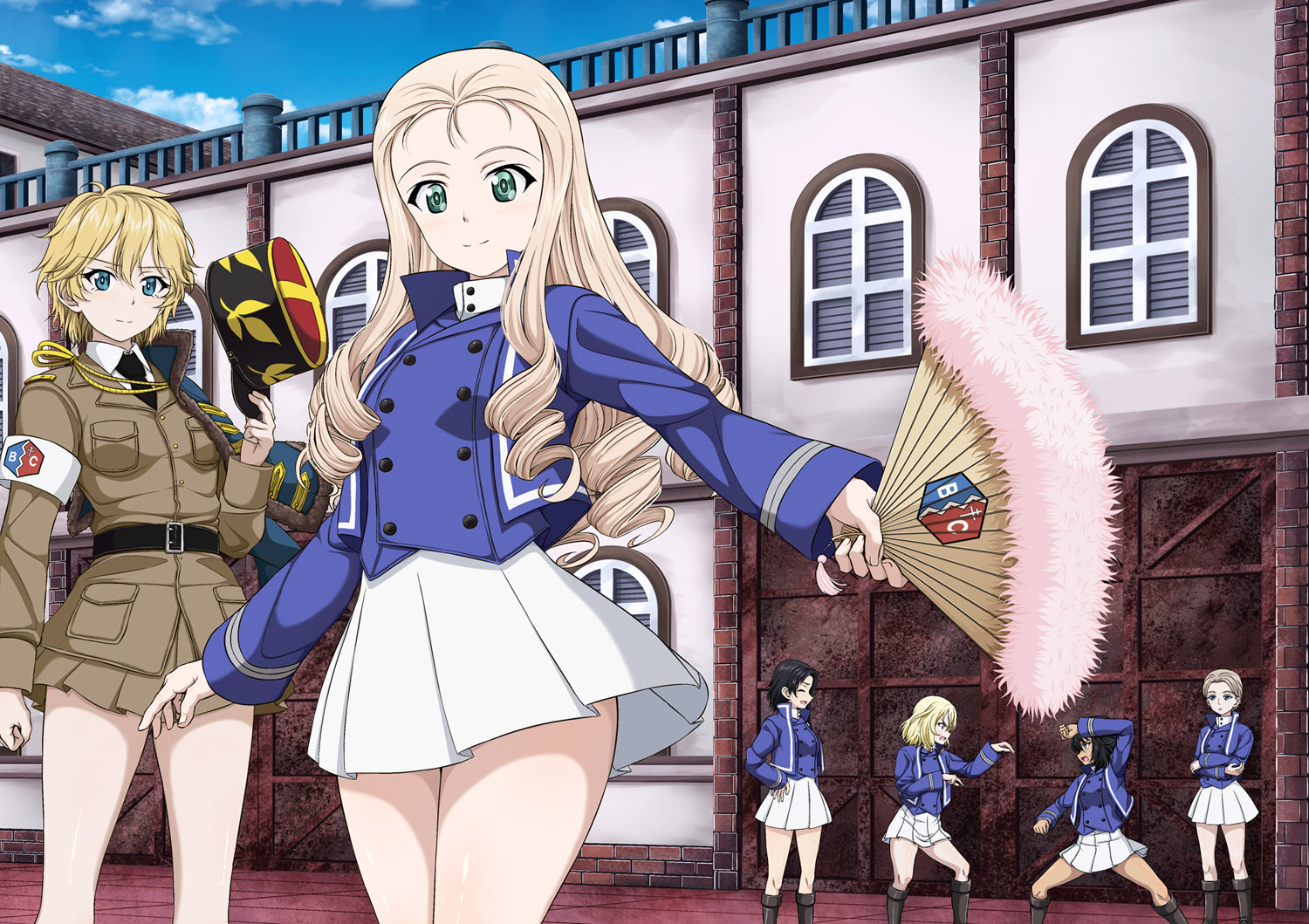 Safebooru - 6+girls aiguillette andou (girls und panzer) armband asparagus (girls und panzer ...