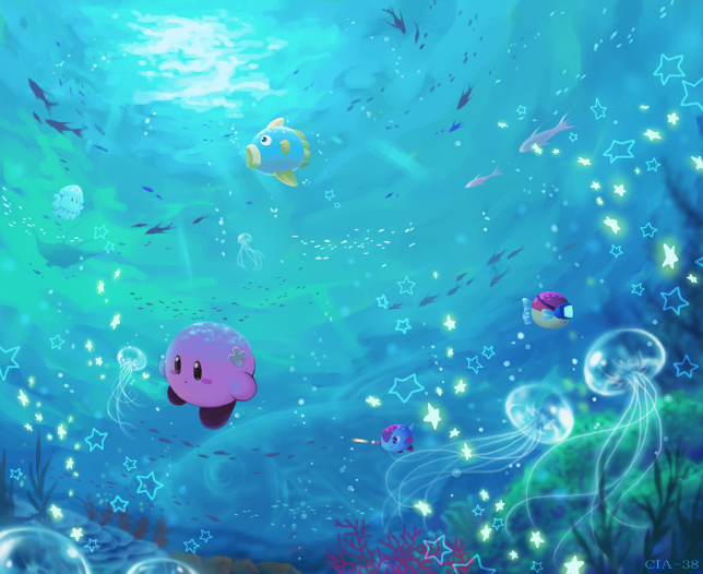 Safebooru - blipper cia 38 coral fish jellyfish kine (kirby) kirby ...