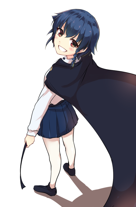 Safebooru - 1girl anchovy anchovy (cosplay) anzio school uniform bangs ...