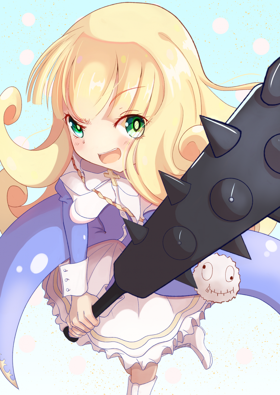 Safebooru - 1girl artist request blonde hair bokusatsu tenshi dokuro ...