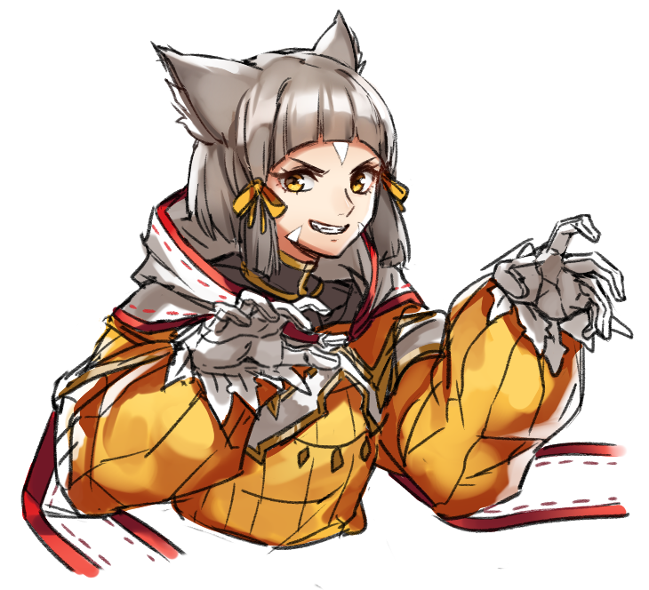 Safebooru - 1girl animal ears bangs blunt bangs bodysuit cat ears gloves kamu (kamuuei) looking ...