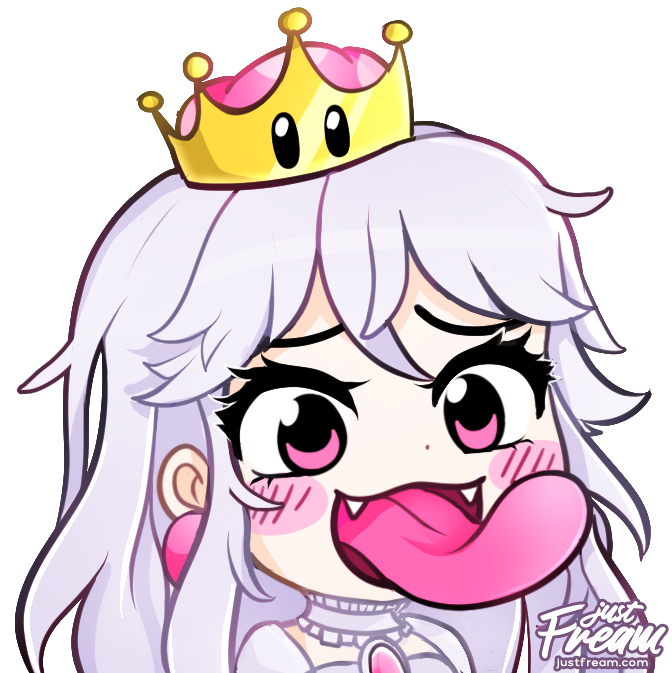 Safebooru - 1girl :d blush blush stickers boo commentary crown earrings ...