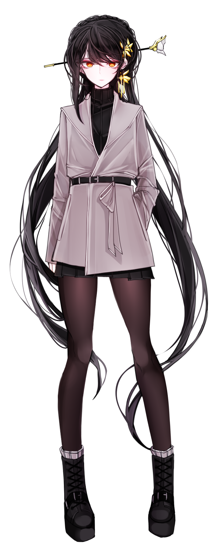 Safebooru - 1girl annlin ara han belt black hair devi (elsword ...