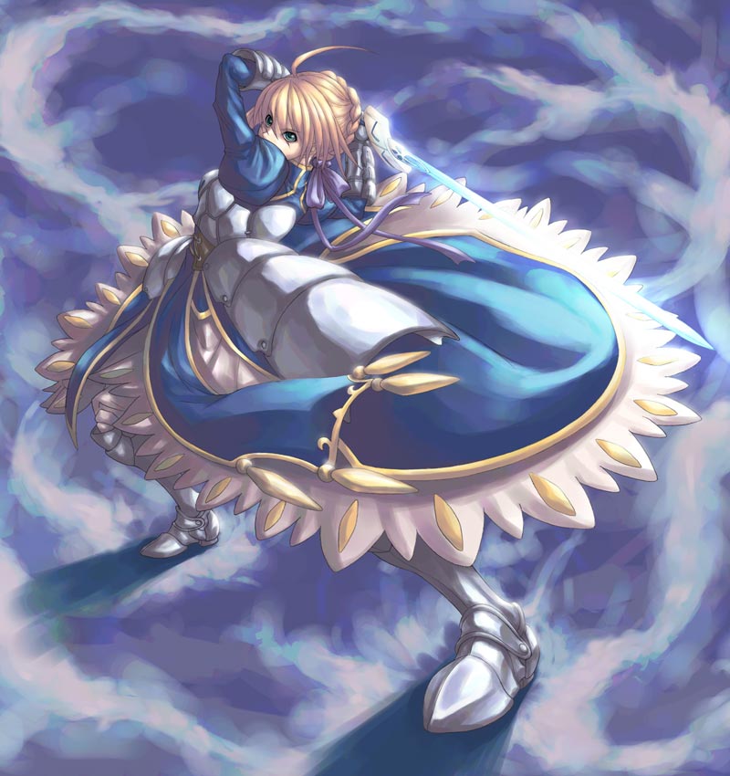 Safebooru - armor armored dress blonde hair dress fate/stay night fate ...