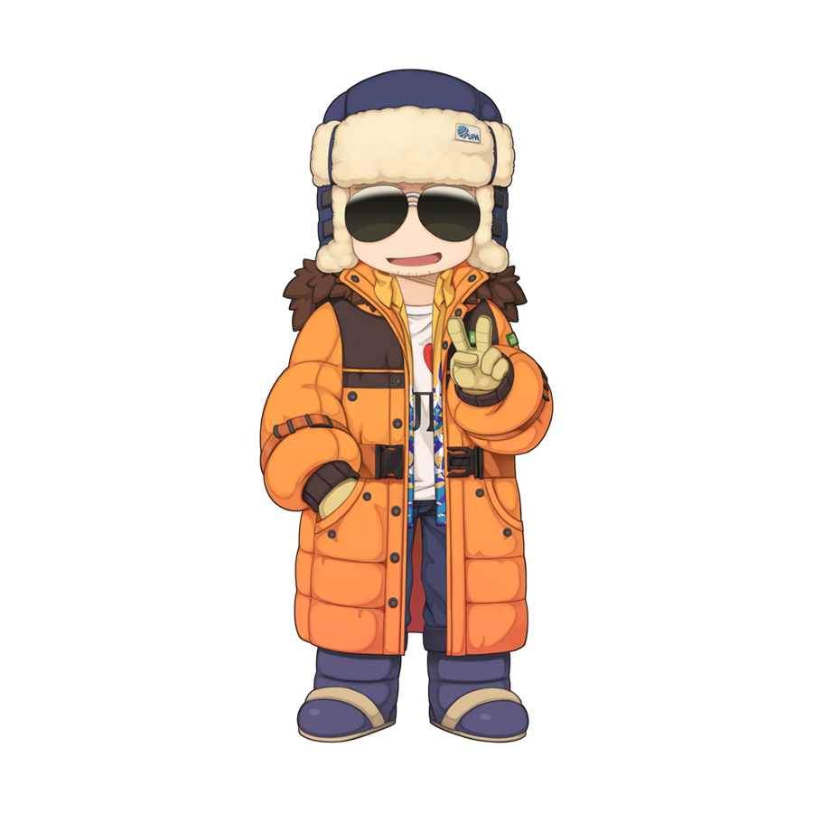 Safebooru - 1boy boots brown gloves chibi chibi only coat facial hair ...