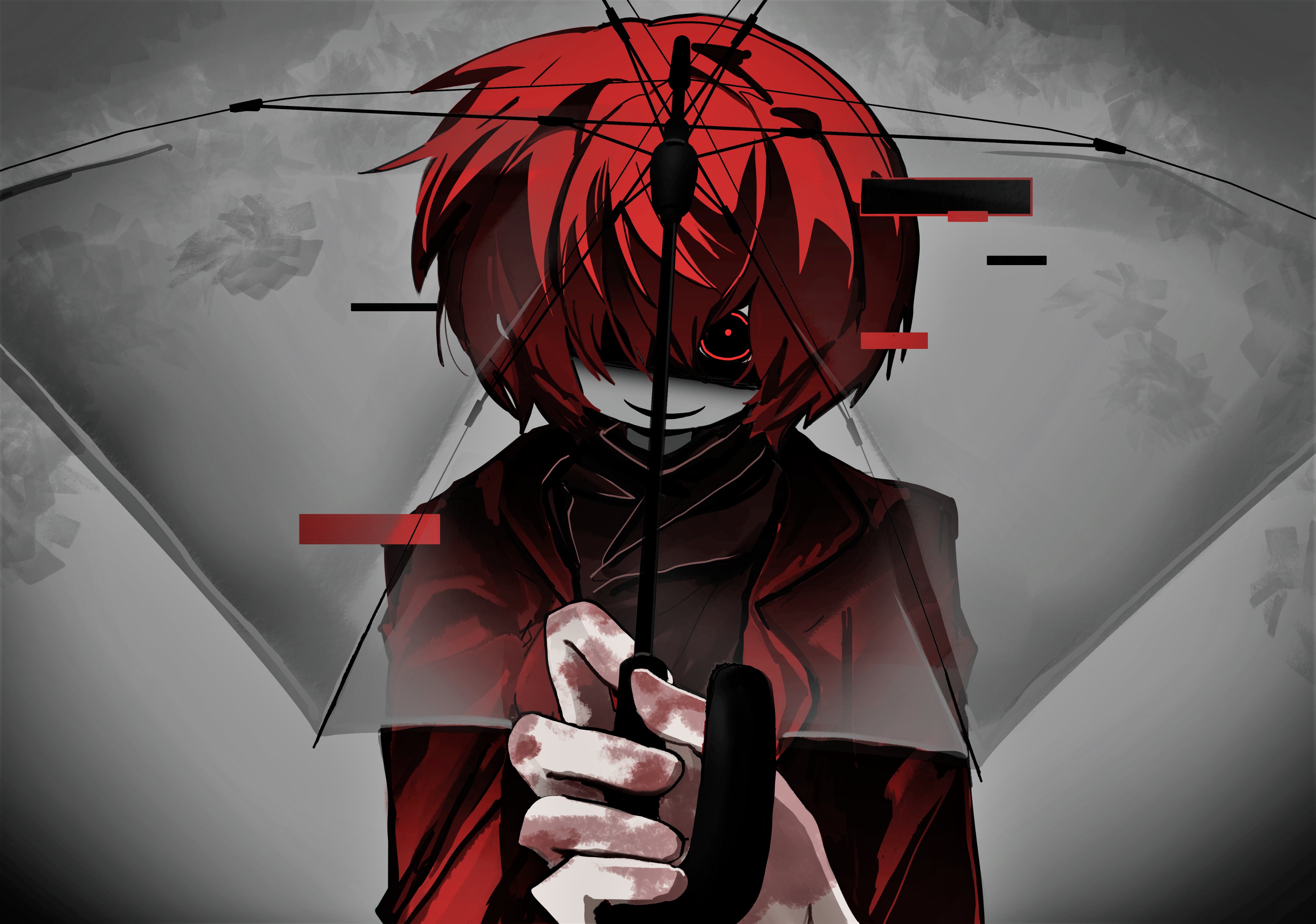 Safebooru - 1boy absurdres blood blood on hands coat commentary request ...