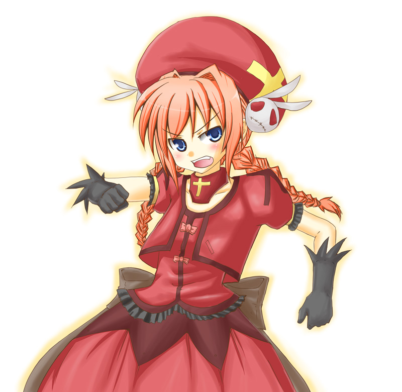 Safebooru - braid child gloves hat long hair mahou shoujo lyrical ...