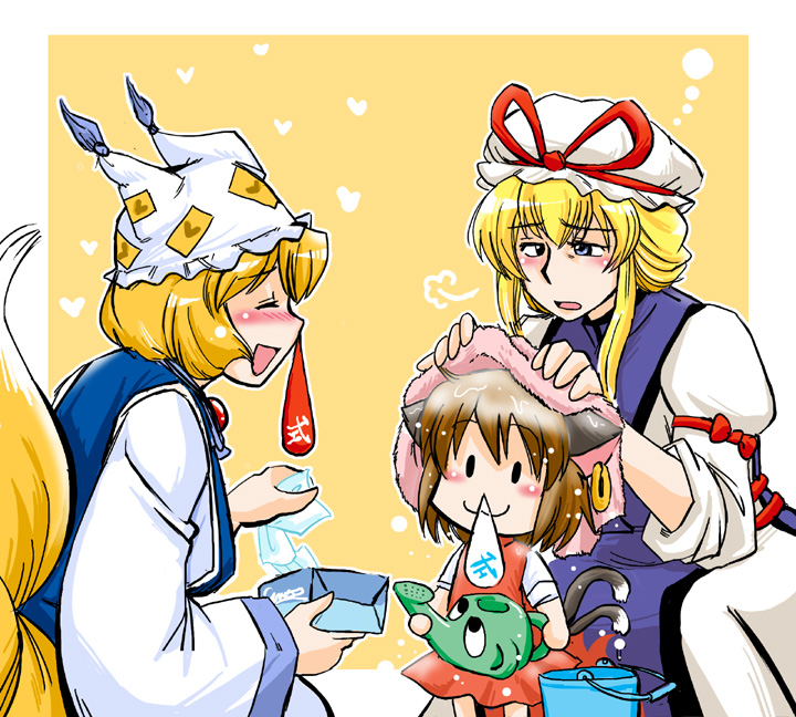 Safebooru - animal ears azuki osamitsu blonde hair blood blue eyes ...