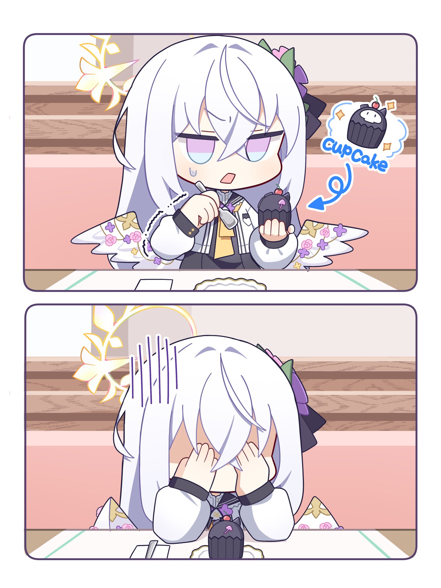 Safebooru - 1girl angel wings azusa (blue archive) blue archive chibi ...