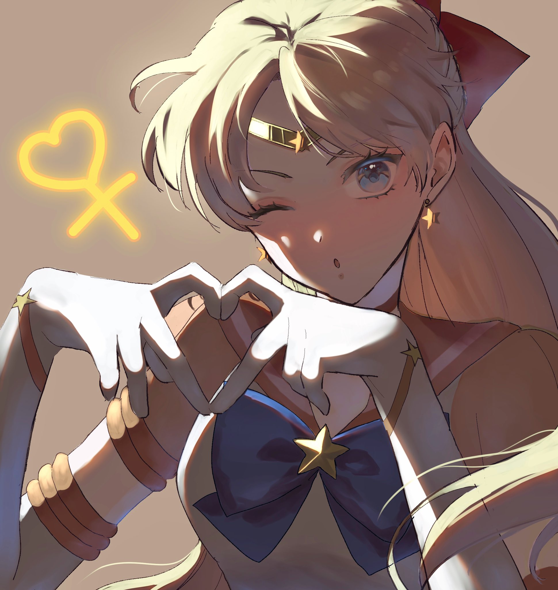 Safebooru - :o aino minako bishoujo senshi sailor moon blonde hair blue bow blue bowtie blue ...