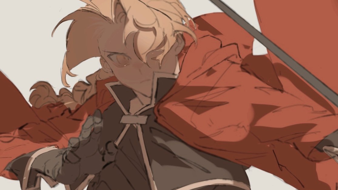 Safebooru - 1boy blonde hair braid braided ponytail cropped jacket edward elric ens104 floating ...