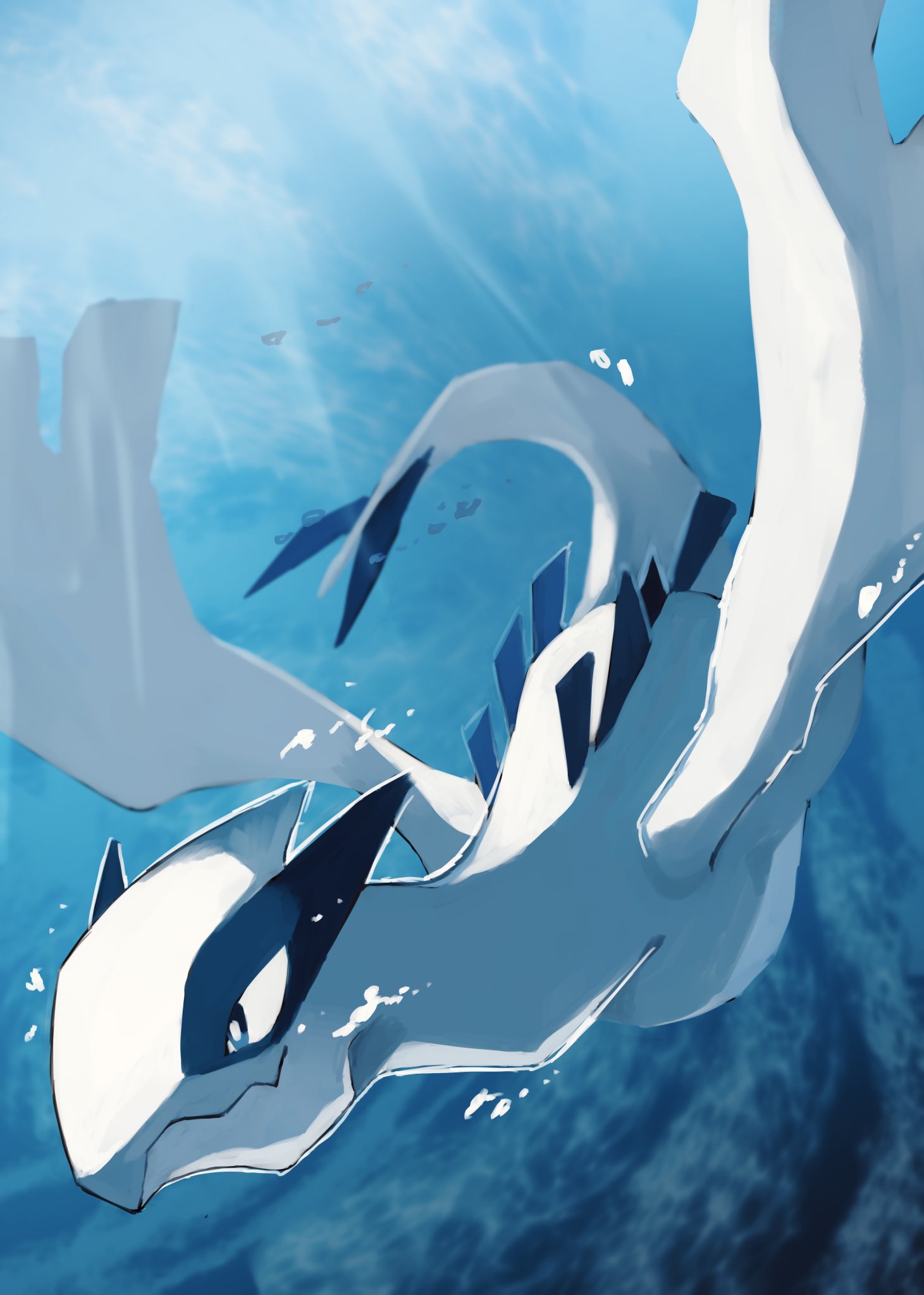 Safebooru - air bubble blue eyes bubble colored skin highres ...