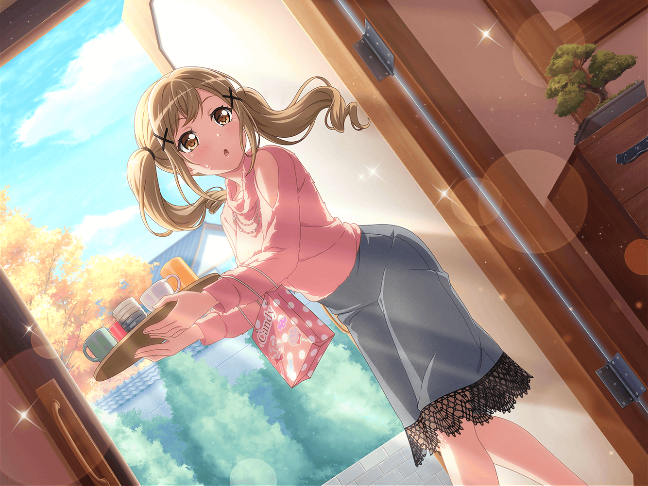 Safebooru - bang dream! blonde hair blush brown eyes dress ichigaya arisa long hair side ...