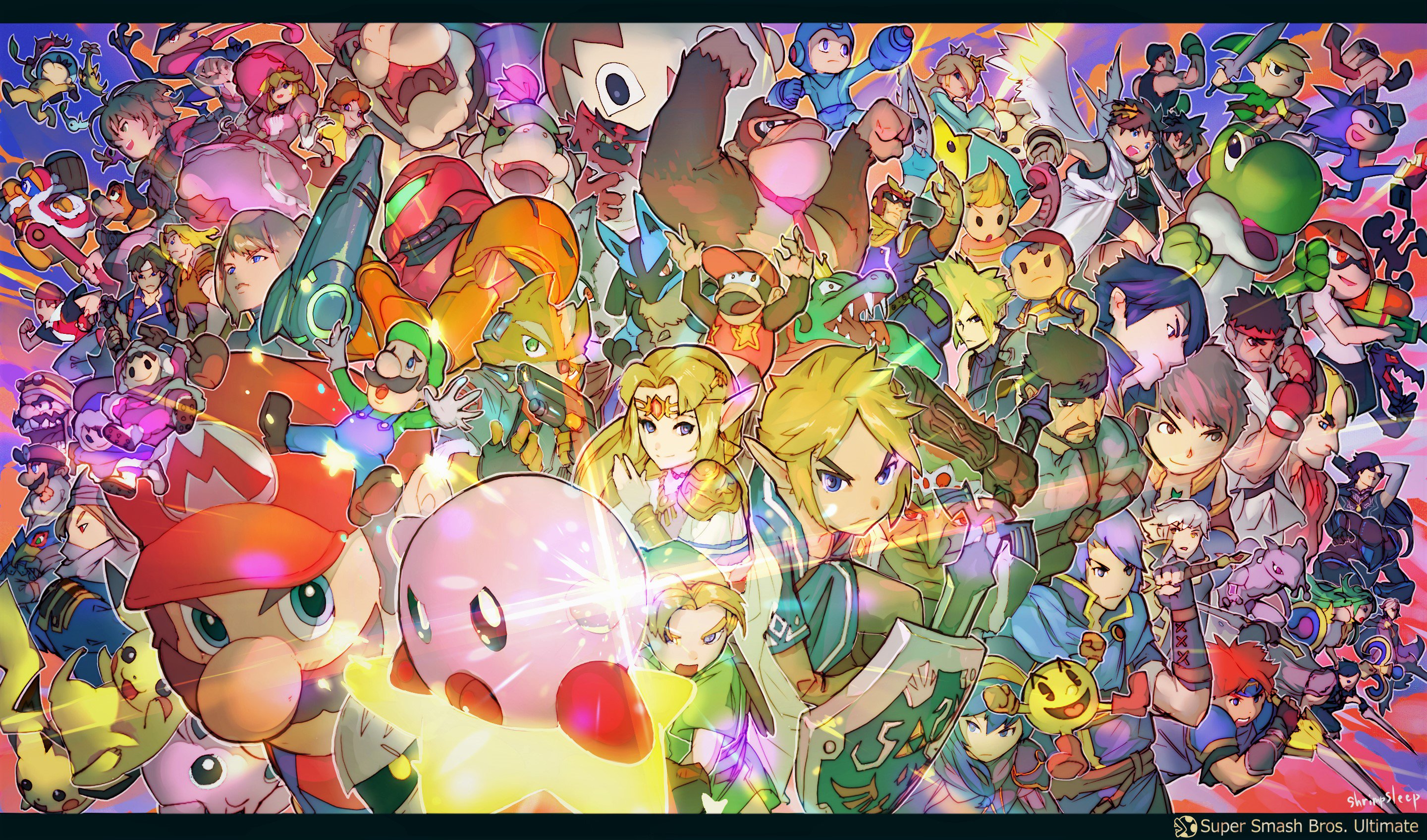 Safebooru - 6+boys 6+girls absolutely everyone alternate hair length ...