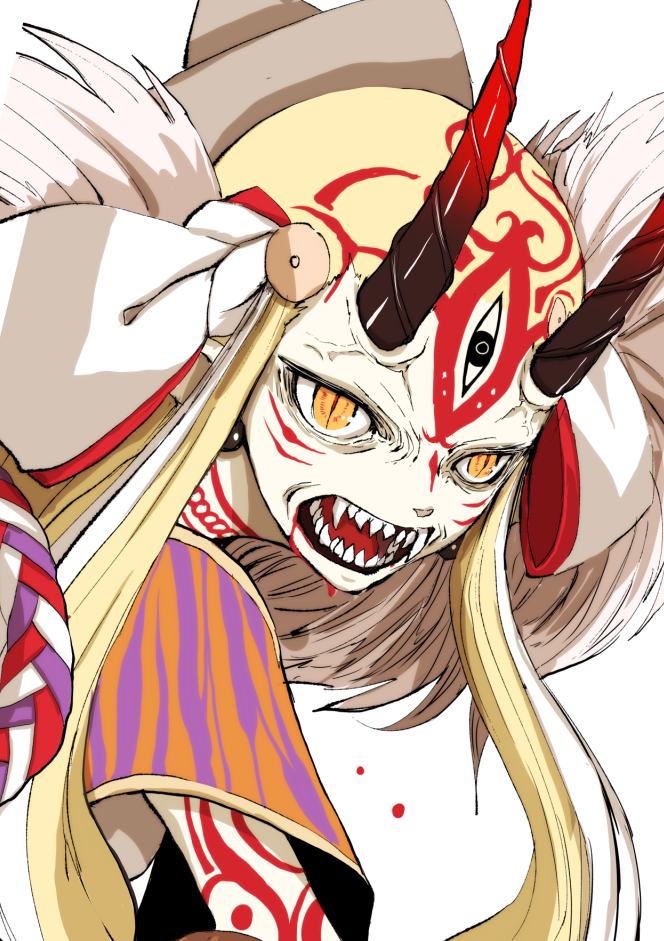 Safebooru - blonde hair blood blood in mouth boushi-ya fangs fate/grand ...