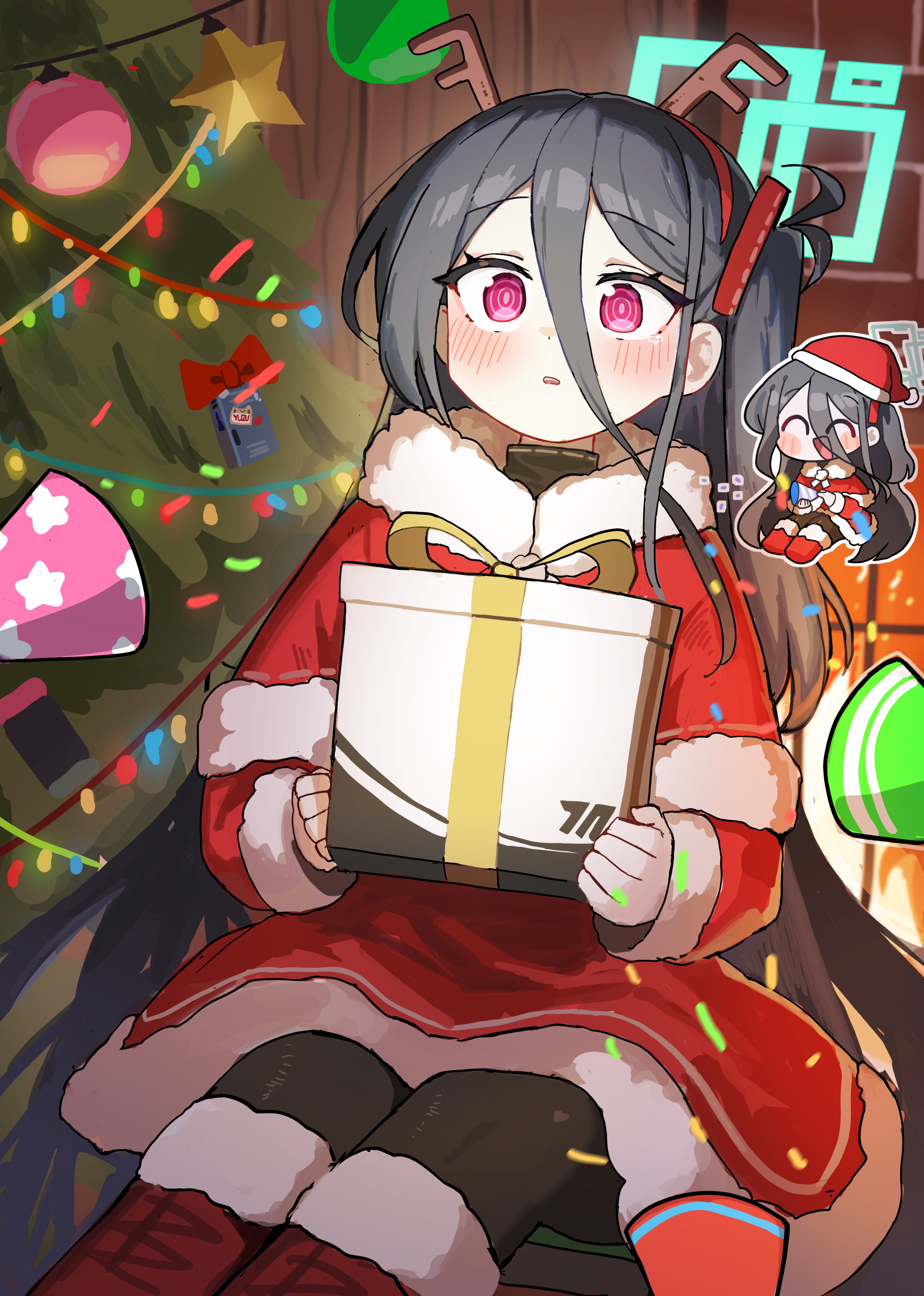 Safebooru - 2girls ^ absurdres alternate costume aris (blue archive) black hair blue archive ...