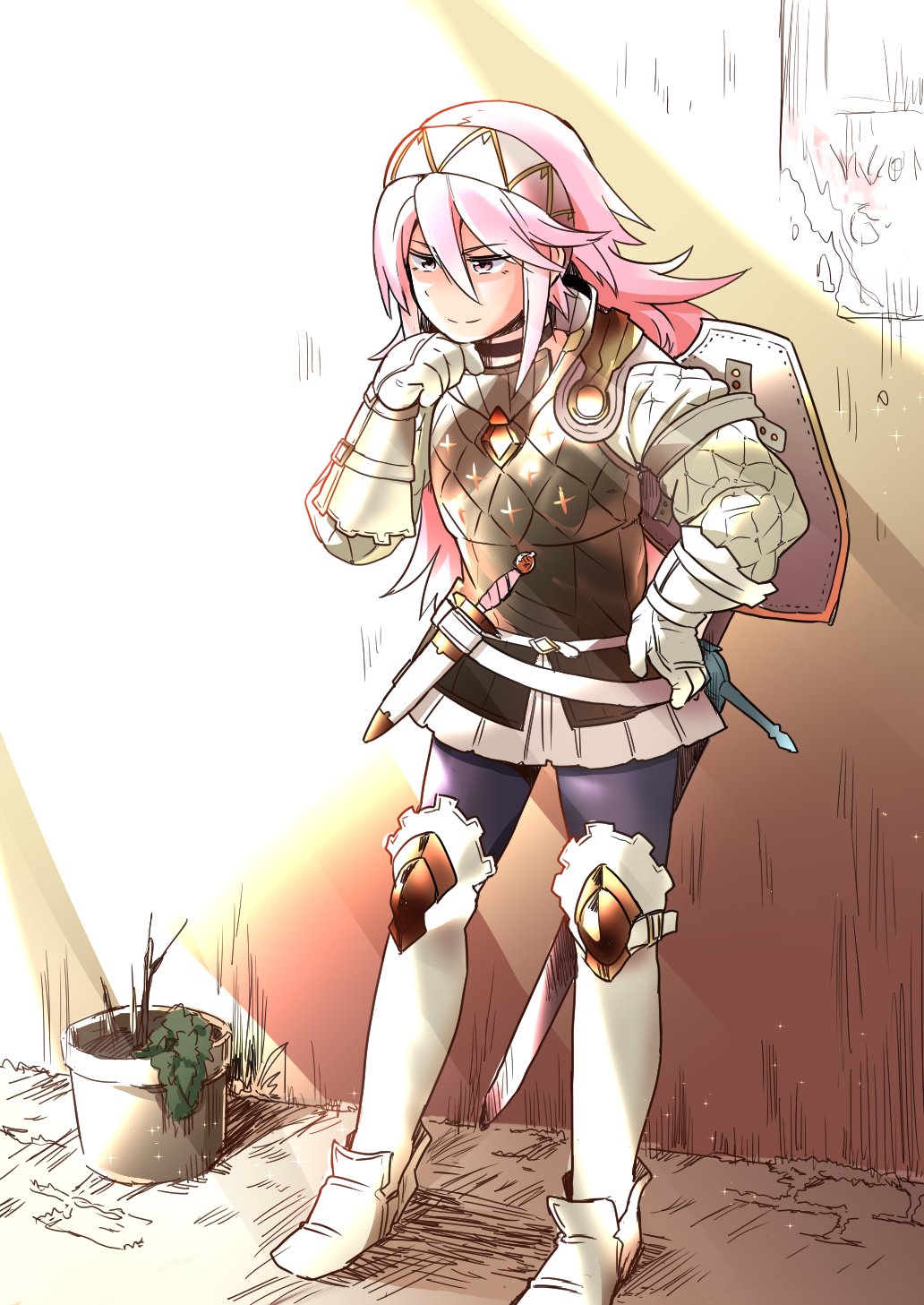 Safebooru - 1girl closed mouth dagger fire emblem fire emblem if flower ...