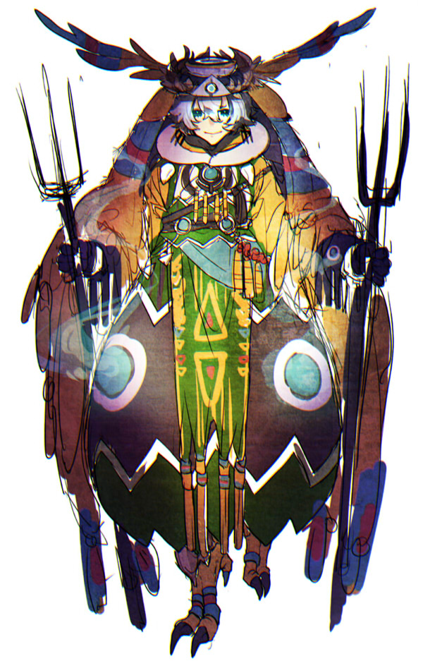 Safebooru - androgynous black gloves creatures (company) dual wielding ...