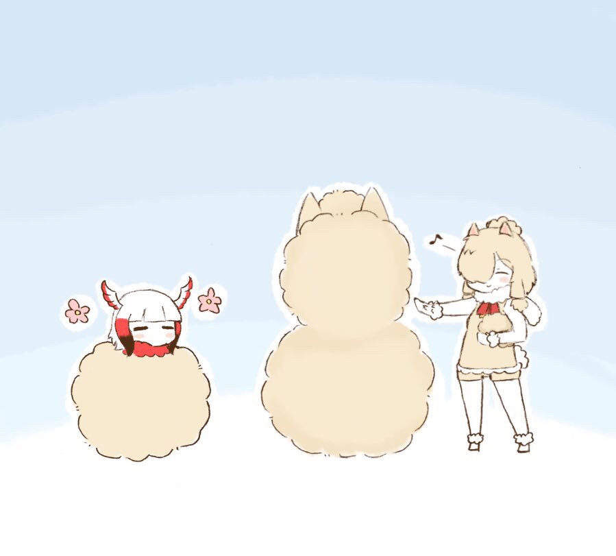 Safebooru - 2girls = = ^ ^ alpaca ears alpaca suri (kemono friends ...