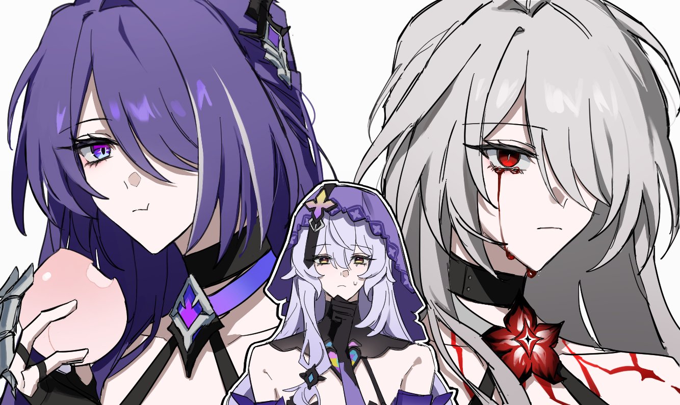Safebooru - 2girls acheron (honkai: star rail) black choker black ...