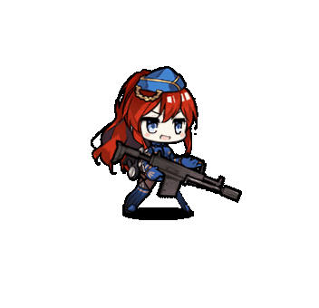Safebooru - 6p62 6p62 (girls frontline) animated animated gif bipod ...