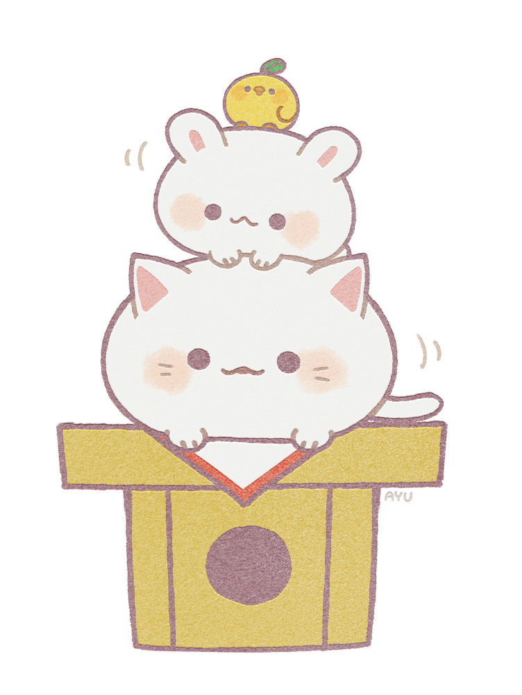 Safebooru - :3 ayu (mog) bird black border blush border cat chibi chick ...