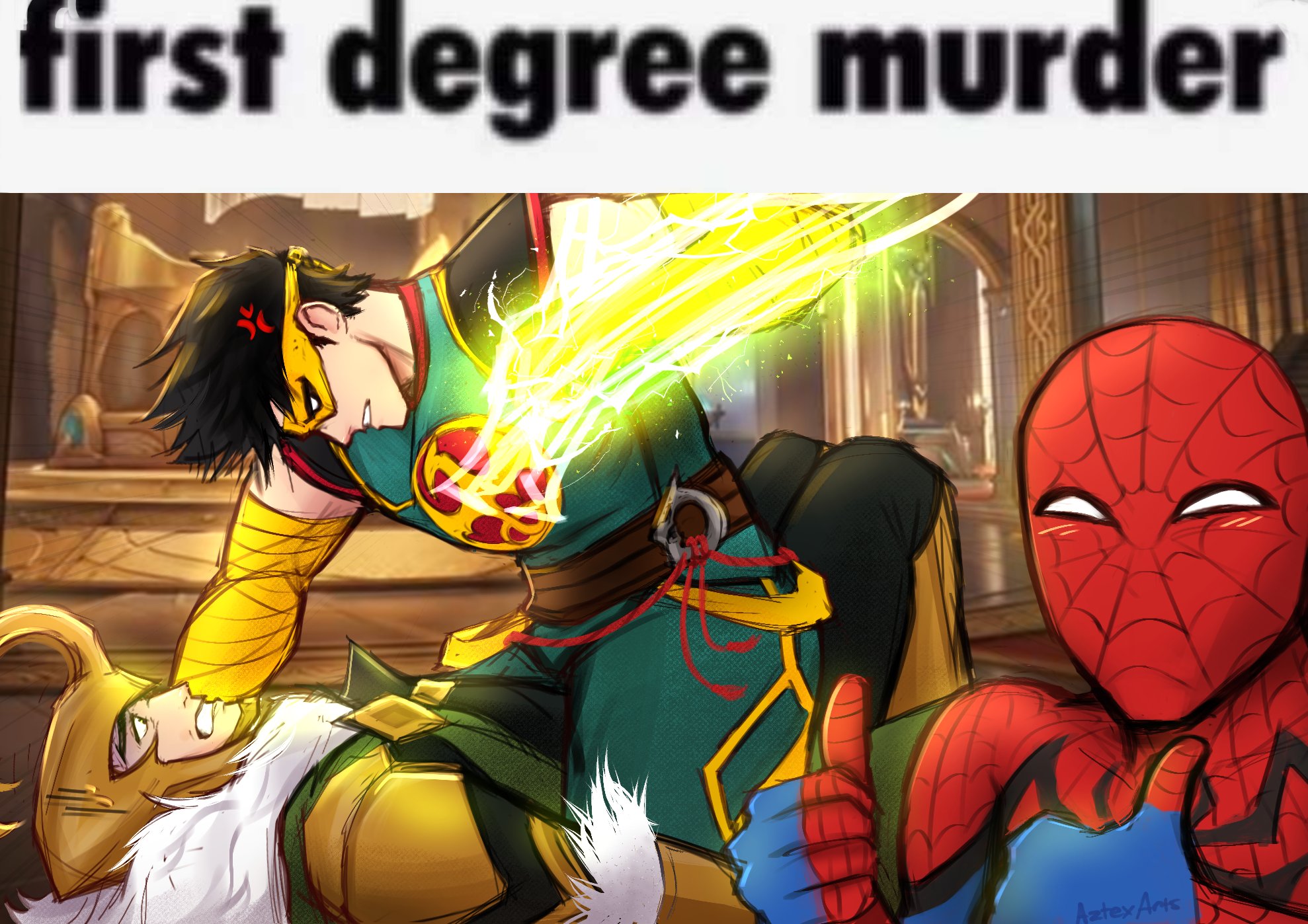 Safebooru - 3boys anger vein angry animal print aqua shirt artist name ...