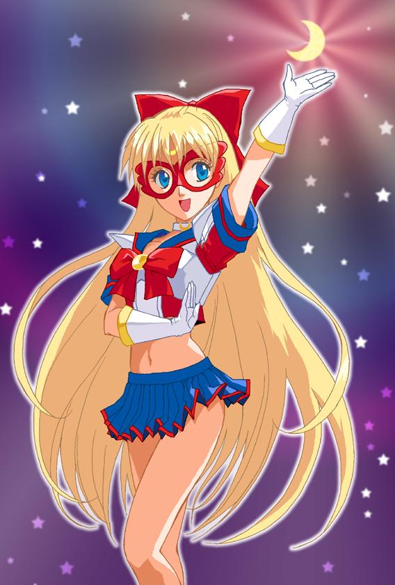 Safebooru - aino minako bishoujo senshi sailor moon blonde hair blue eyes bow choker glasses ...