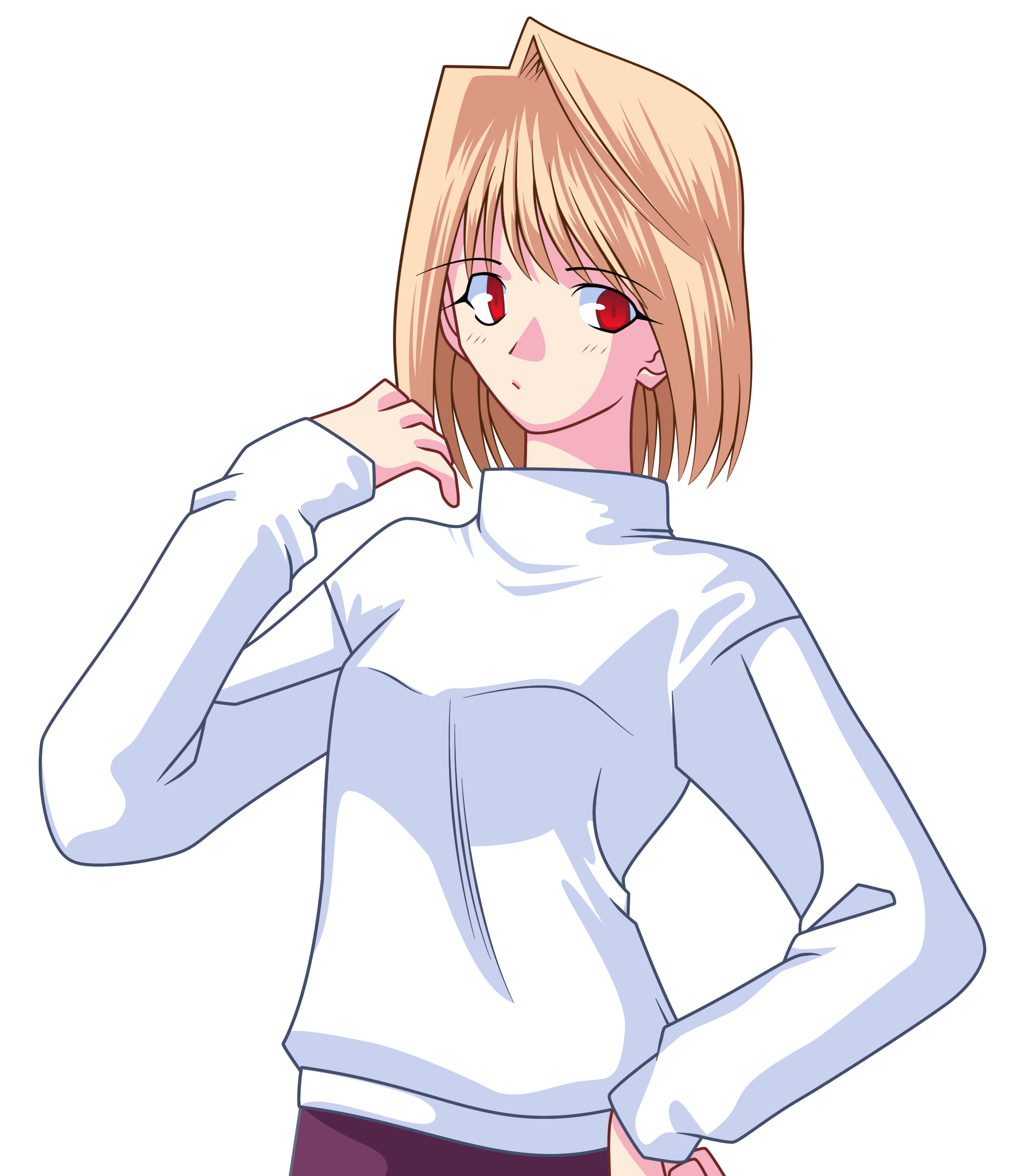 Safebooru - arcueid brunestud blonde hair highres red eyes short hair ...