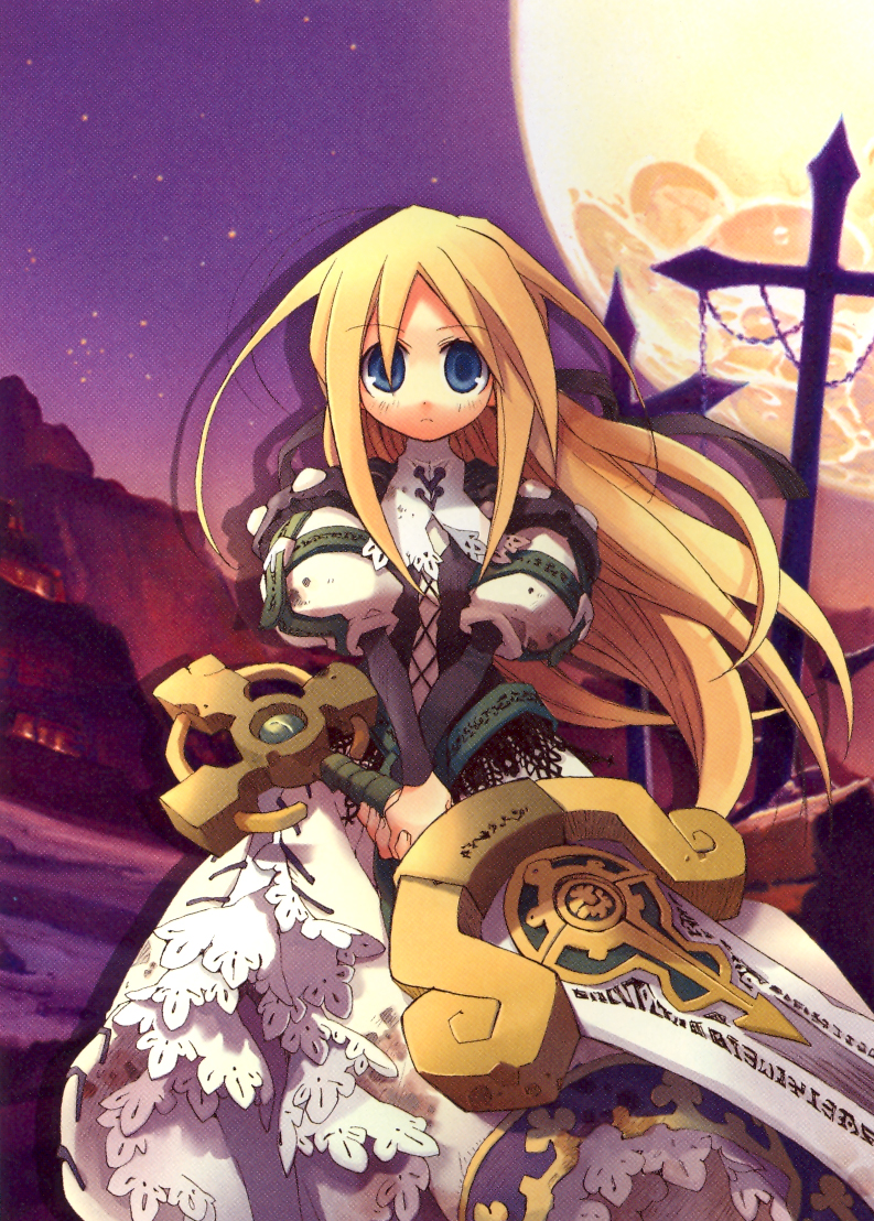 Safebooru - armor armored dress blonde hair blue eyes kiyuzuki satoko ...
