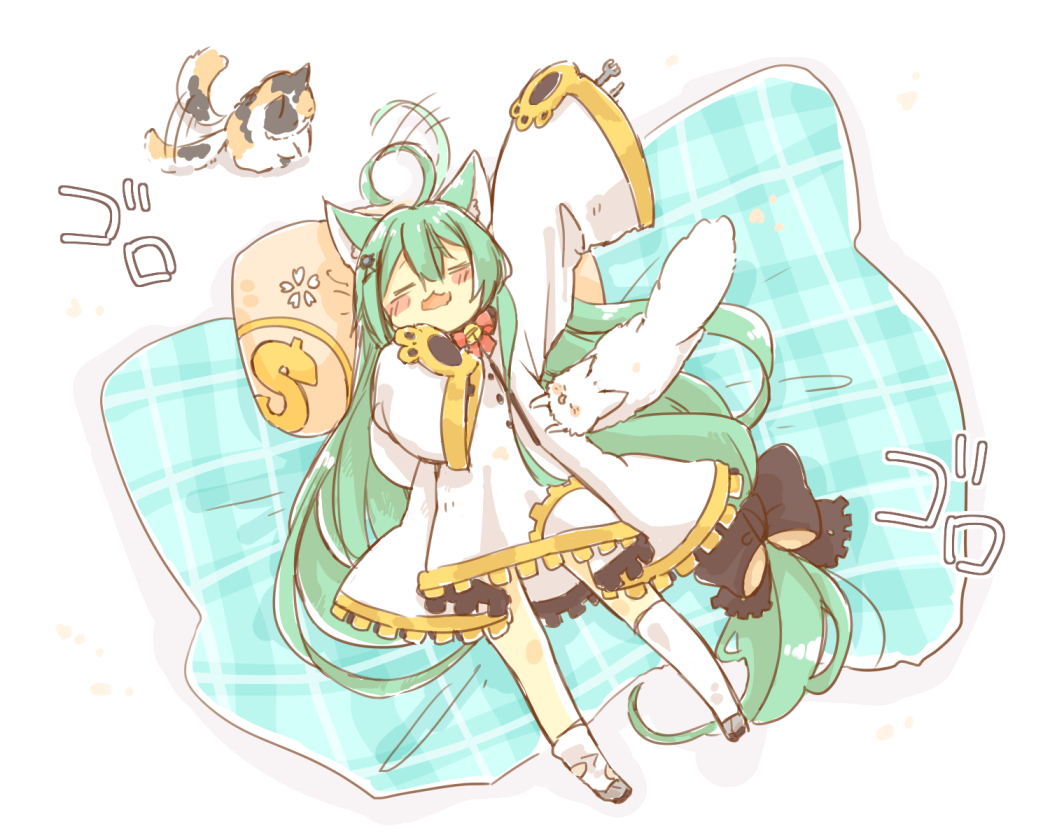 Safebooru - 1girl ahoge ahoge wag akashi (azur lane) animal ear fluff animal ears azur lane bell ...