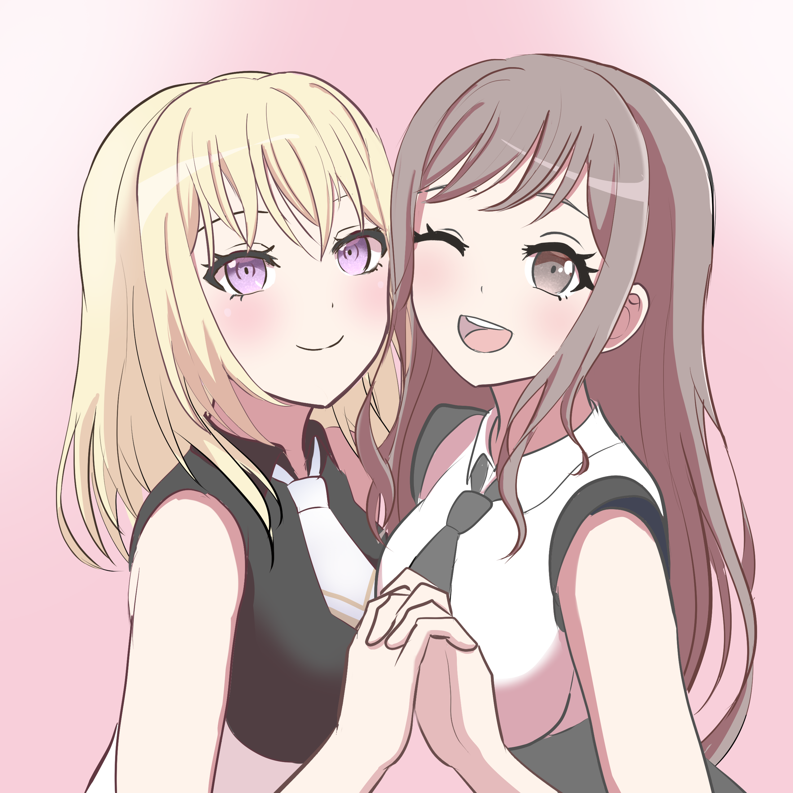 Safebooru - 2girls absurdres bang dream! bang dream! it's mygo!!!!! black necktie black shirt ...