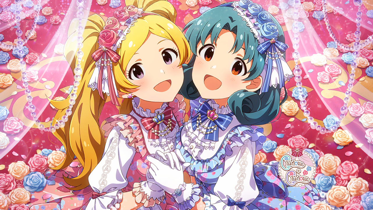 Safebooru - blonde hair blue hair blush dress emily stuart idolmaster ...