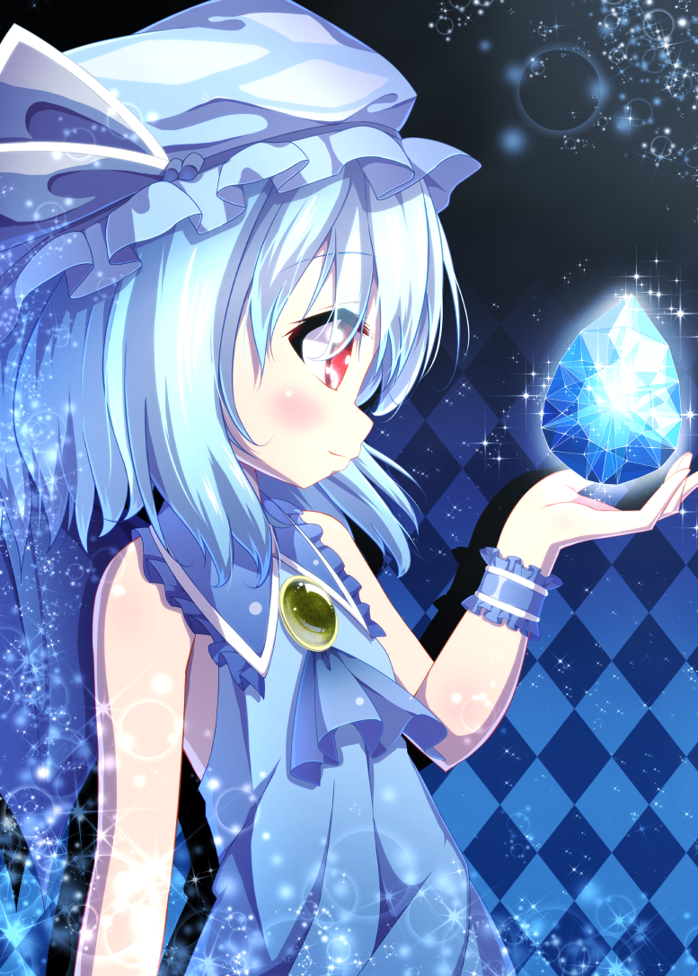 Safebooru - 1girl alternate color alternate costume arched back argyle argyle background arm up ...