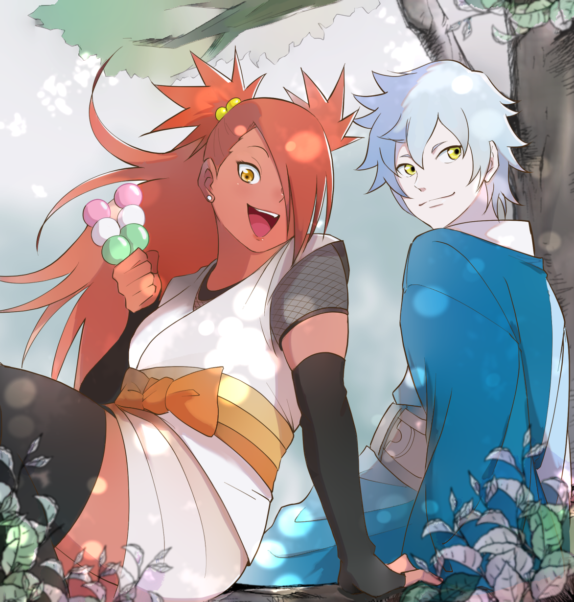 Safebooru - 1boy 1girl akimichi chouchou black legwear boruto: naruto next generations brown ...