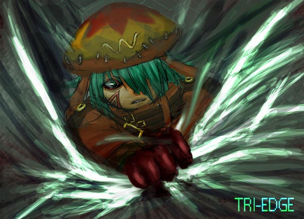 Safebooru - .hack// .hack//g.u. green hair hack tri-edge | 265781