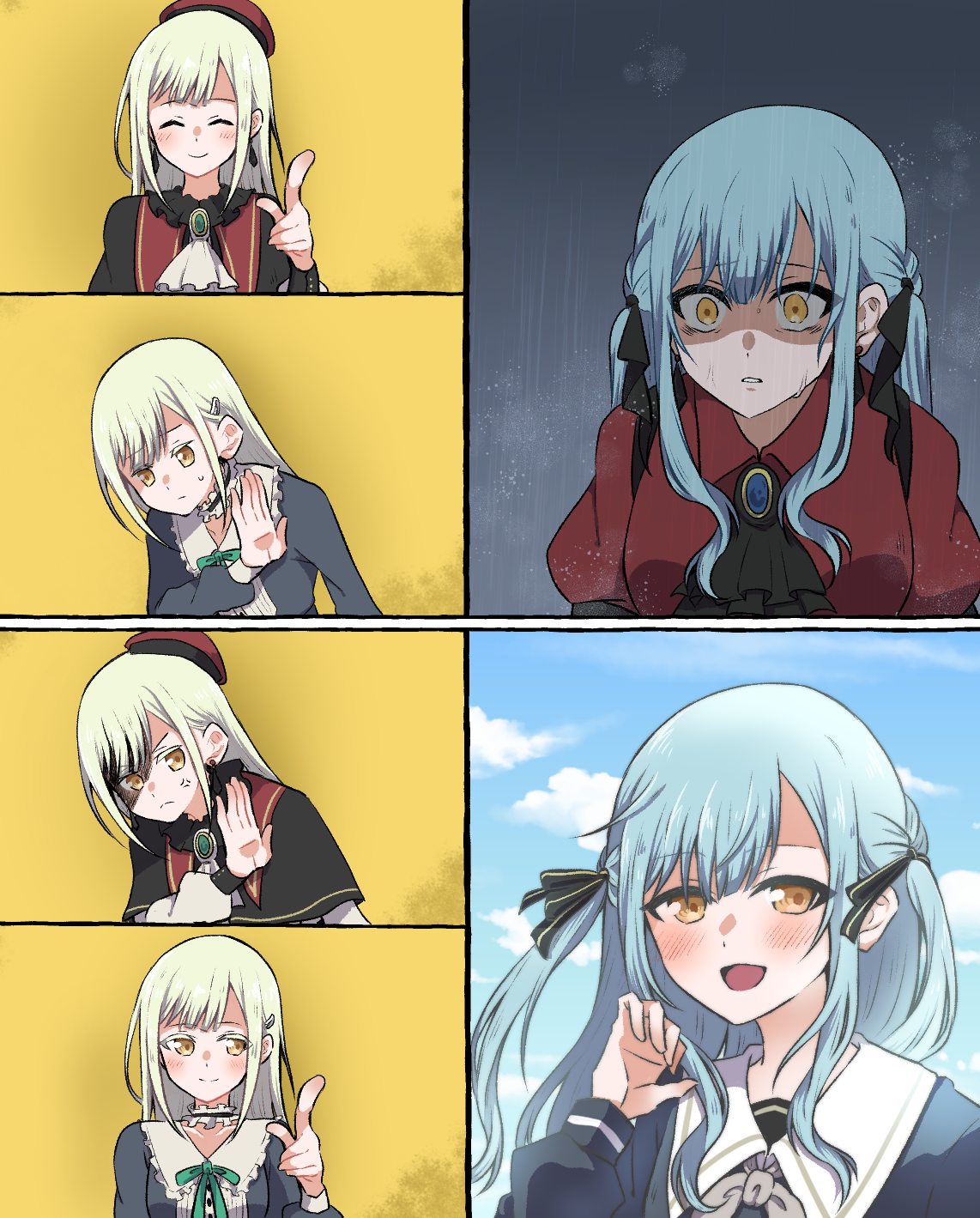 Safebooru - 3girls ascot bang dream! bang dream! it's mygo!!!!! black ascot black ribbon blue ...