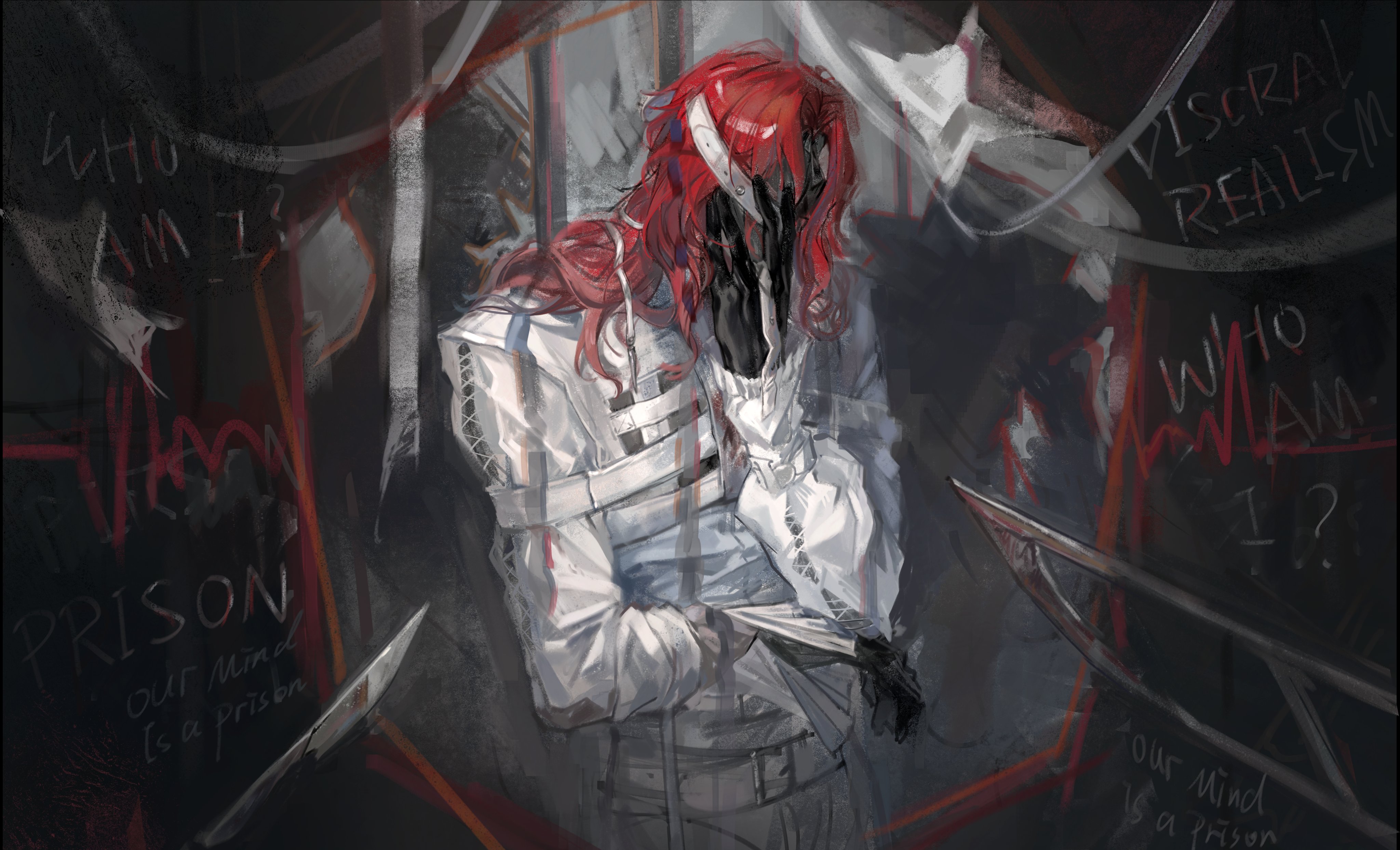 Safebooru - 1boy absurdres aleph (reverse:1999) black background black ...