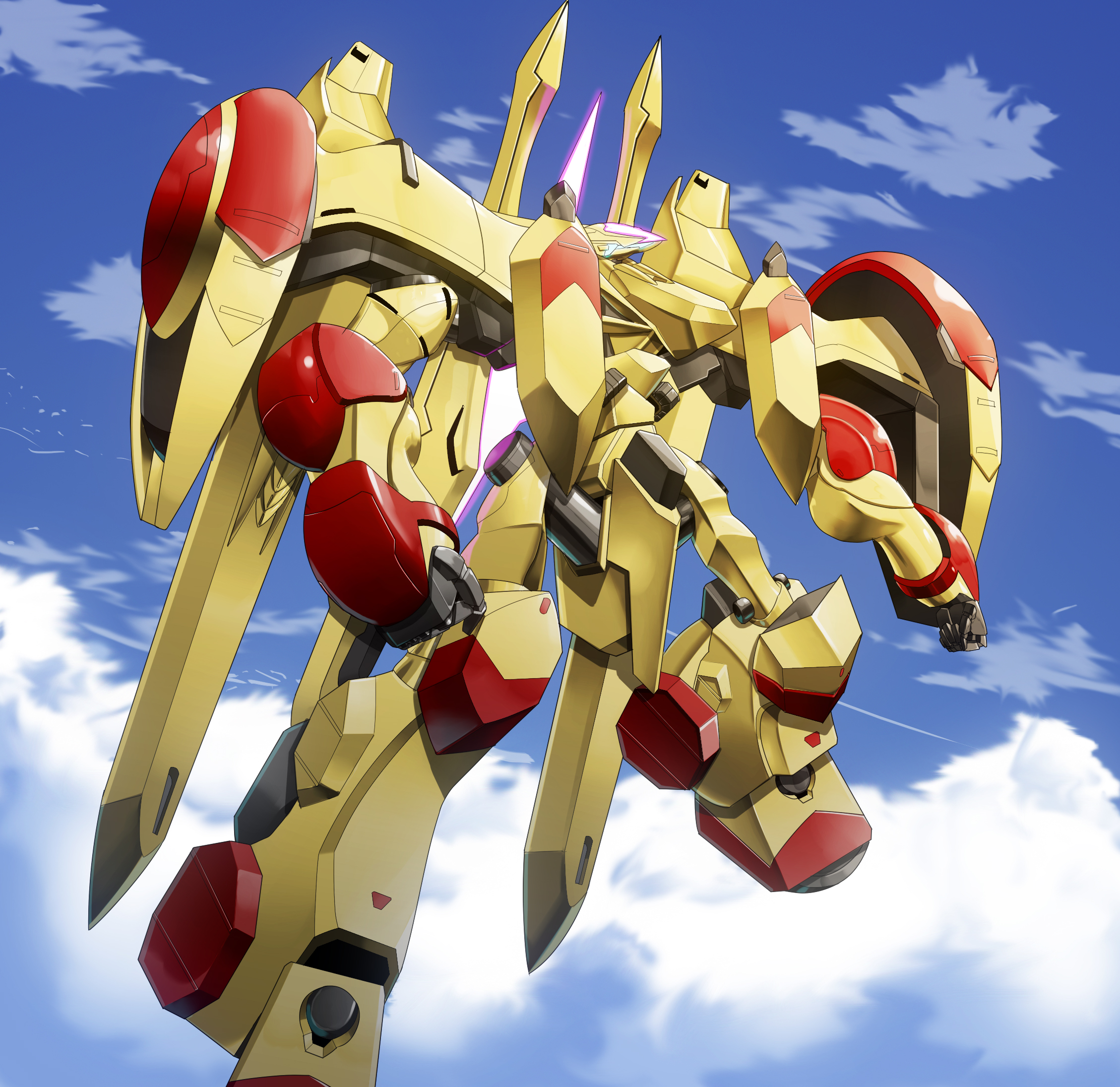 Safebooru - blue sky flying highres mark raison mecha moyashi ...