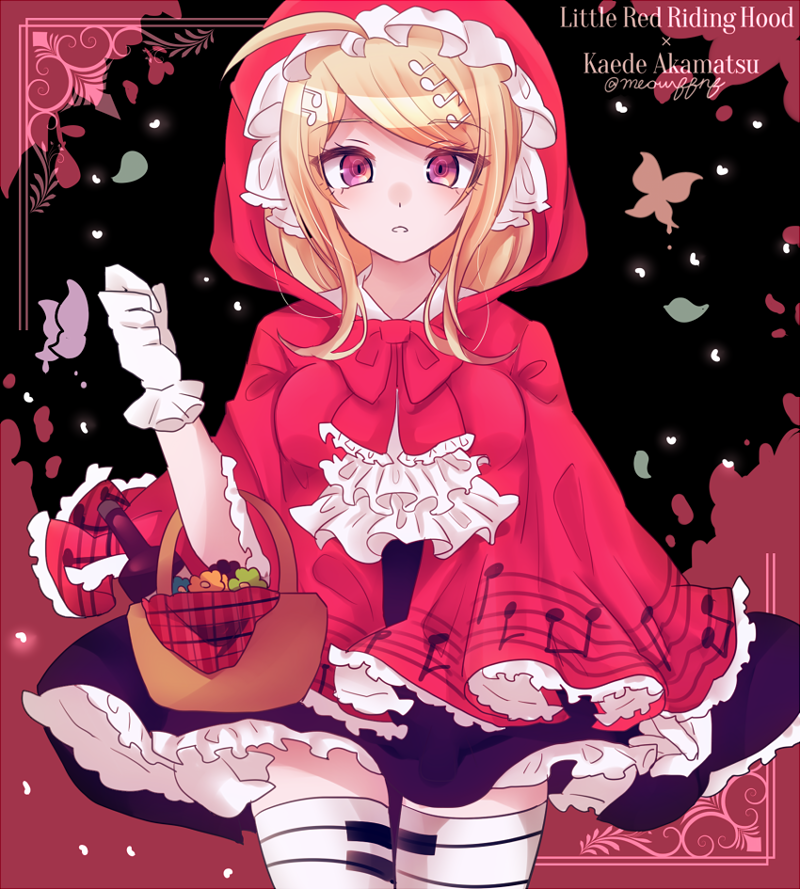 Safebooru - 1girl akamatsu kaede bandage bangs basket blonde hair bow ...