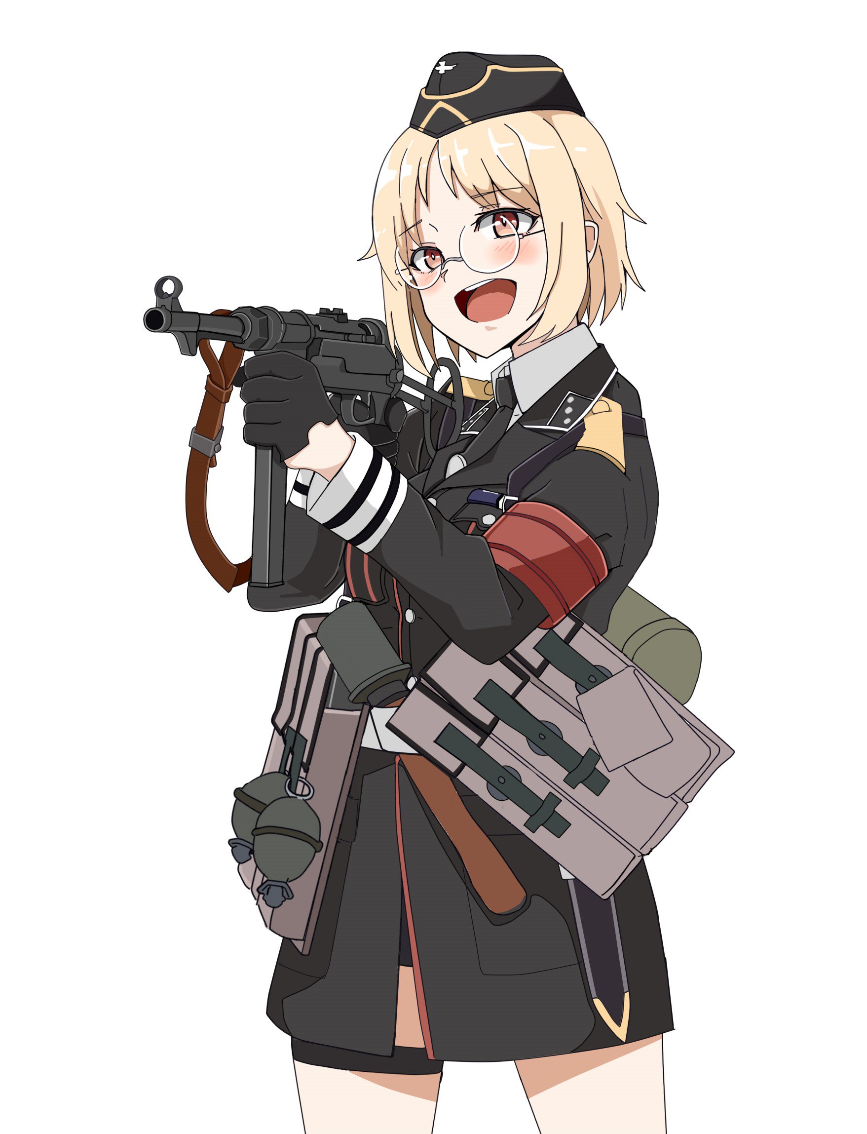 Safebooru - 1girl ammunition armband blonde hair blush explosive girls ...