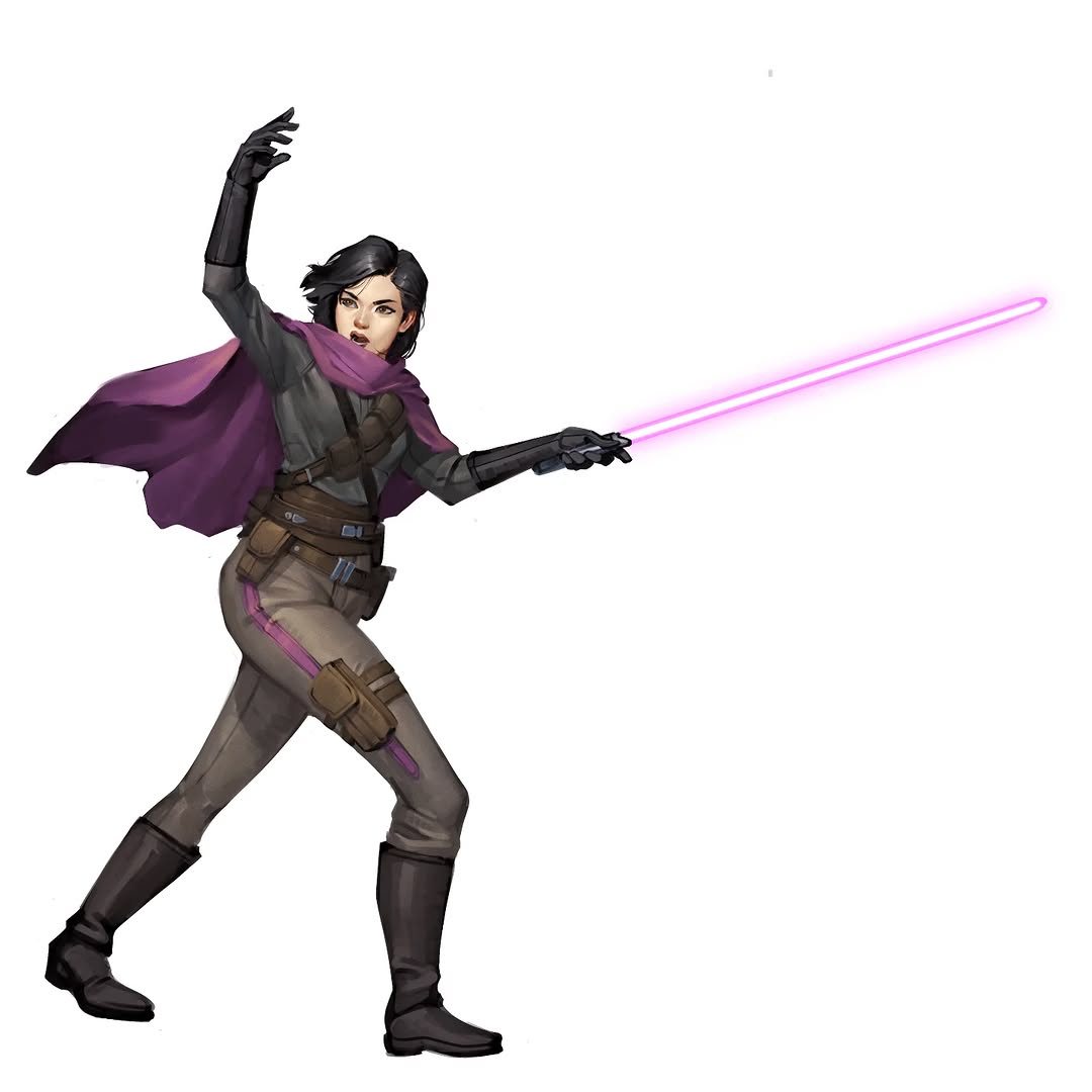 Safebooru - 1girl black gloves black hair boots brown boots brown pants cape energy sword full ...