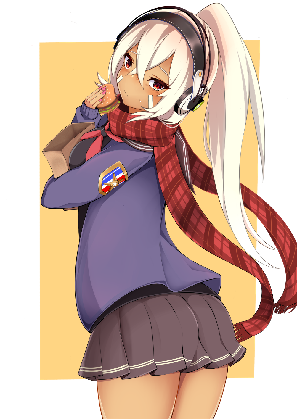 Safebooru - 1girl alternate costume azur lane bangs black skirt blue ...