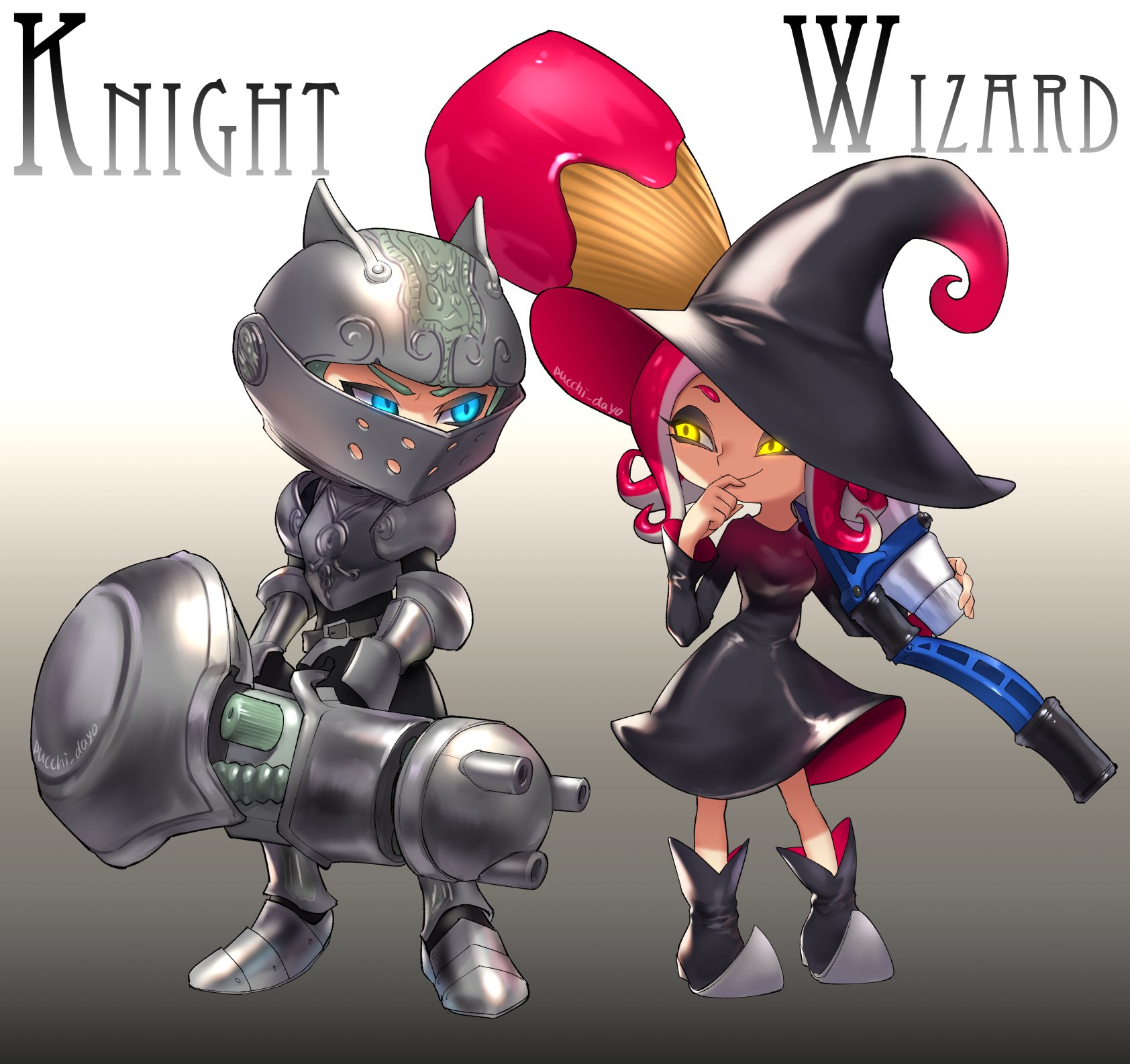 Safebooru - 1girl 1other alternate weapon armor black dress black ...